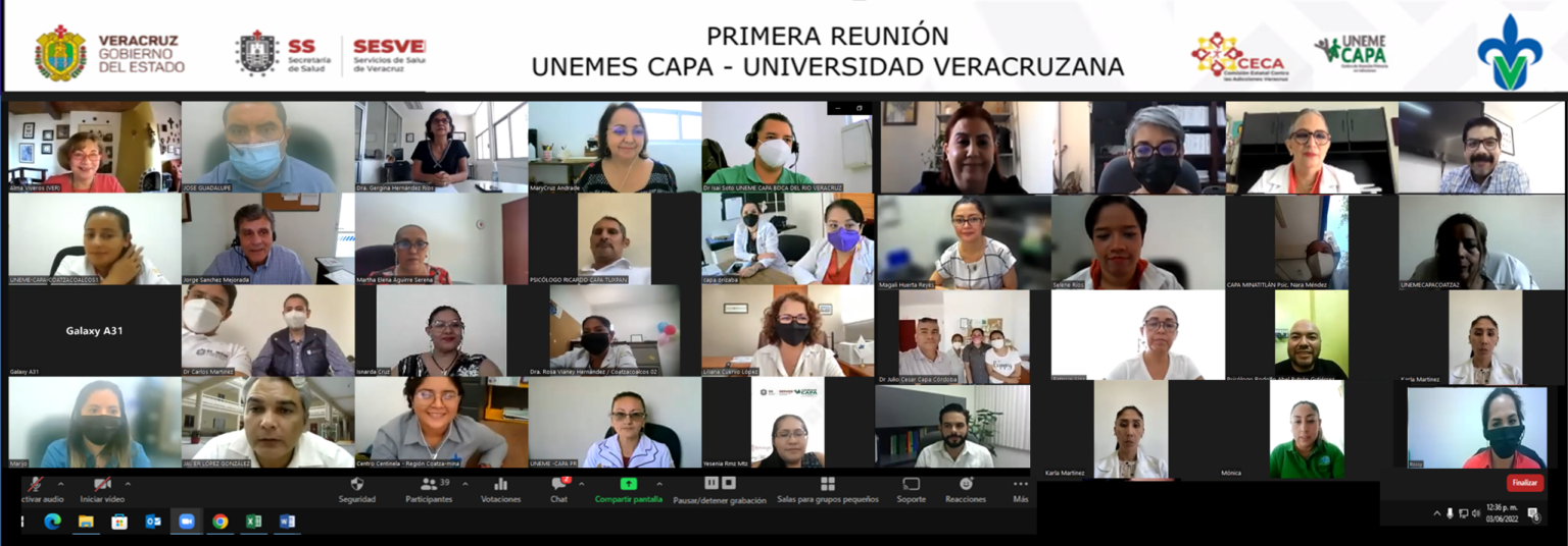 REUNIÓN UNEME CAPA- UNIVERSIDAD VERACRUZANA – Cendhiu