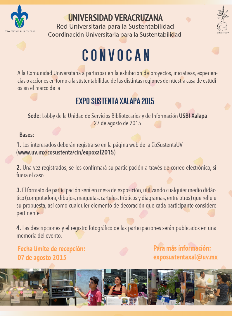 Expo Sustenta Xalapa 2015-Convocatoria – DGCU