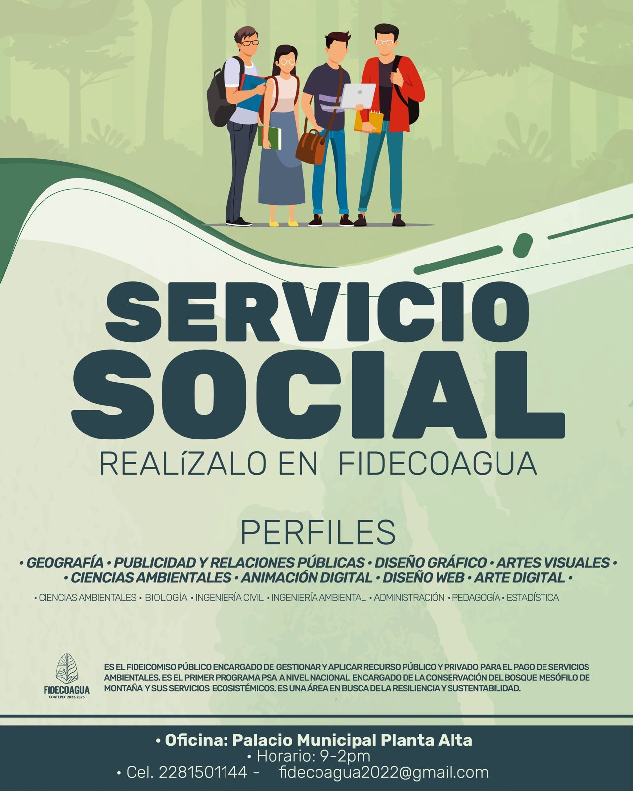 Realiza tu servicio social en FIDECOAGUA – UV Sustentable