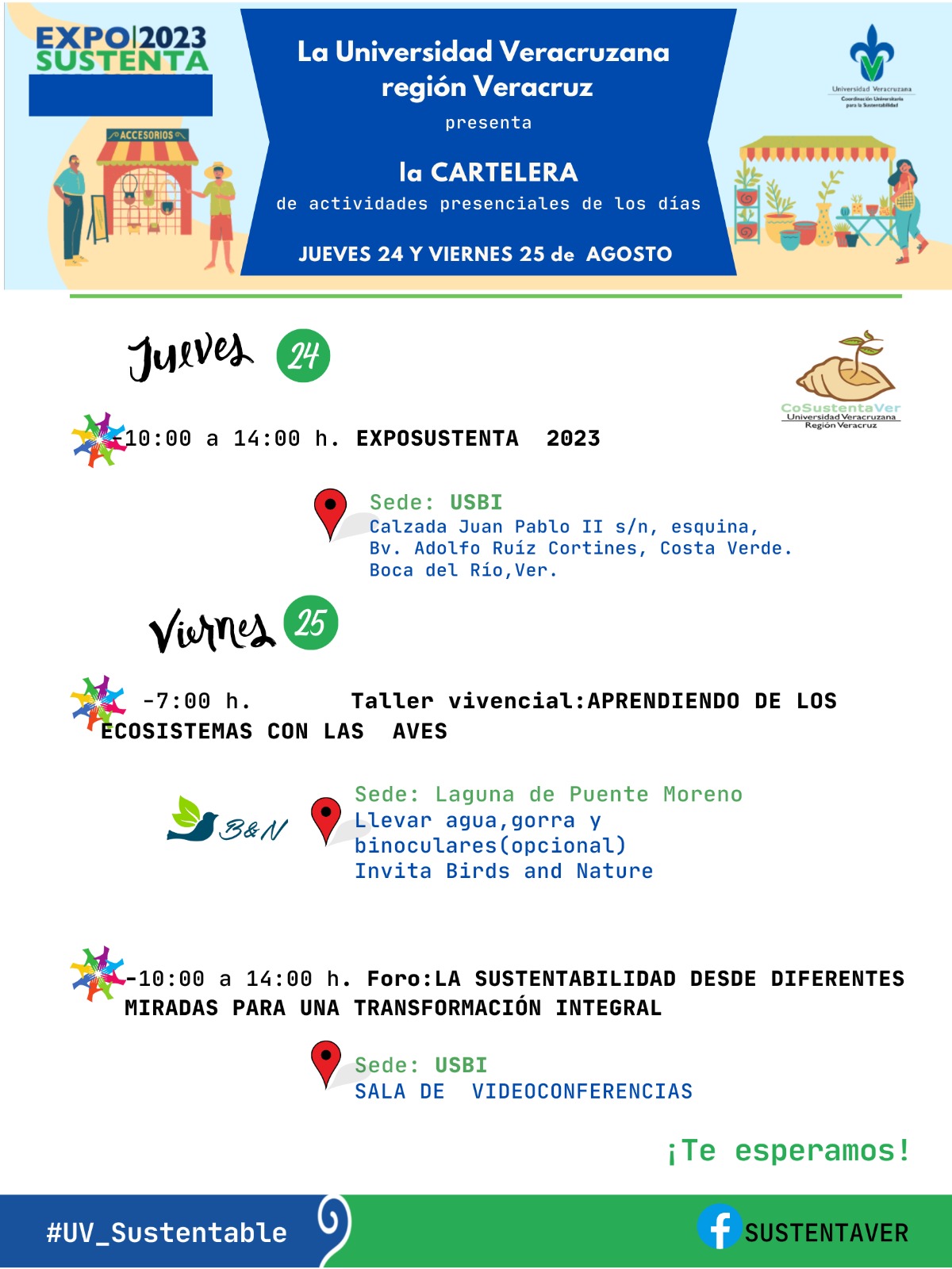 Cartelera Exposustenta UV 2023.- Región Veracruz – Coordinación Regional de Gestión para la ...