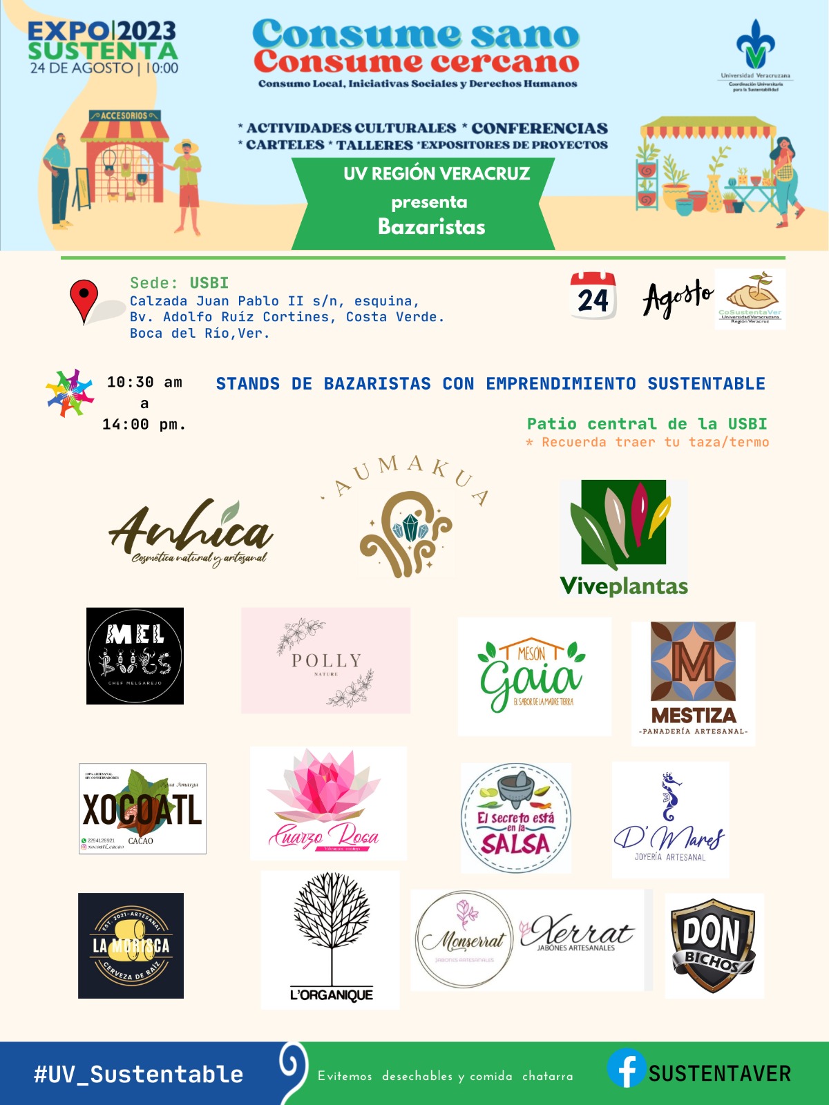 Cartelera Exposustenta UV 2023.- Región Veracruz – Coordinación Regional de Gestión para la ...